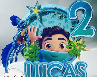 Personalized Luca Cake Topper Cake Topper Luka Favors - Etsy