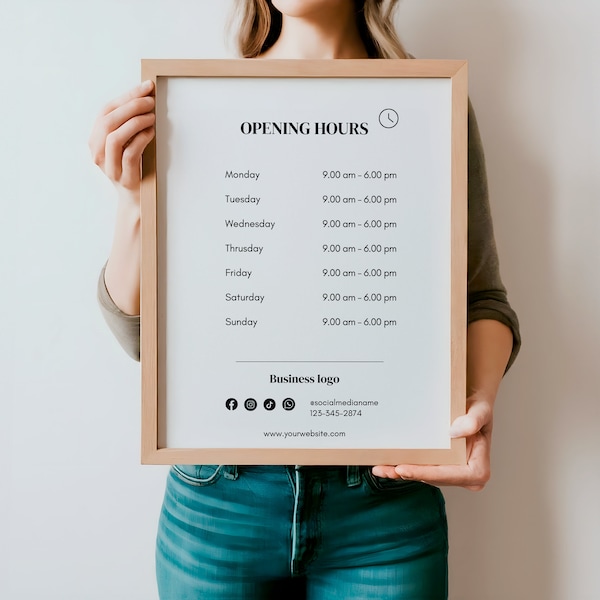 Open Hours Sign Download - Etsy