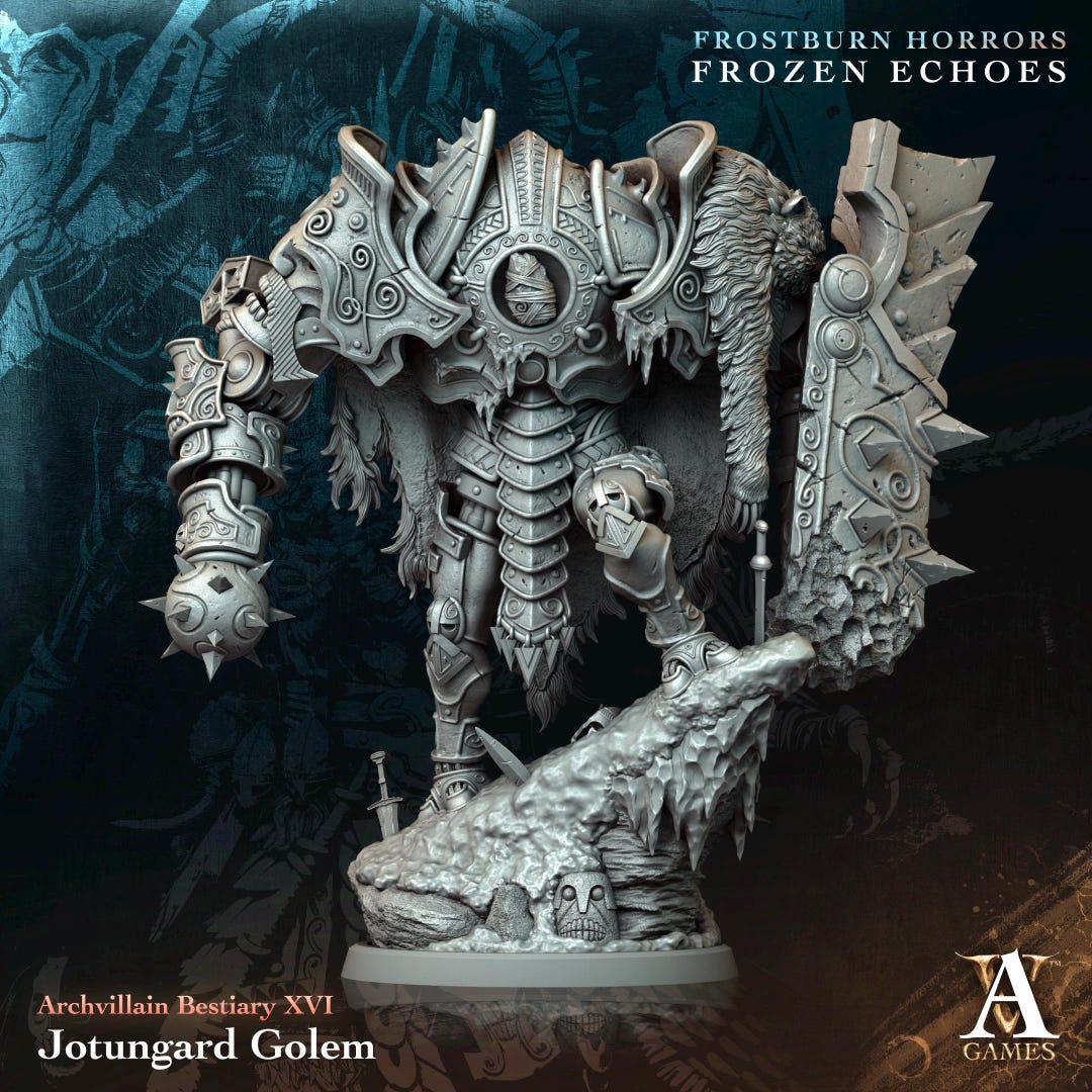 Jotungard Golem | Frostburn Horrors | Frozen Echoes | Archvillain Games ...