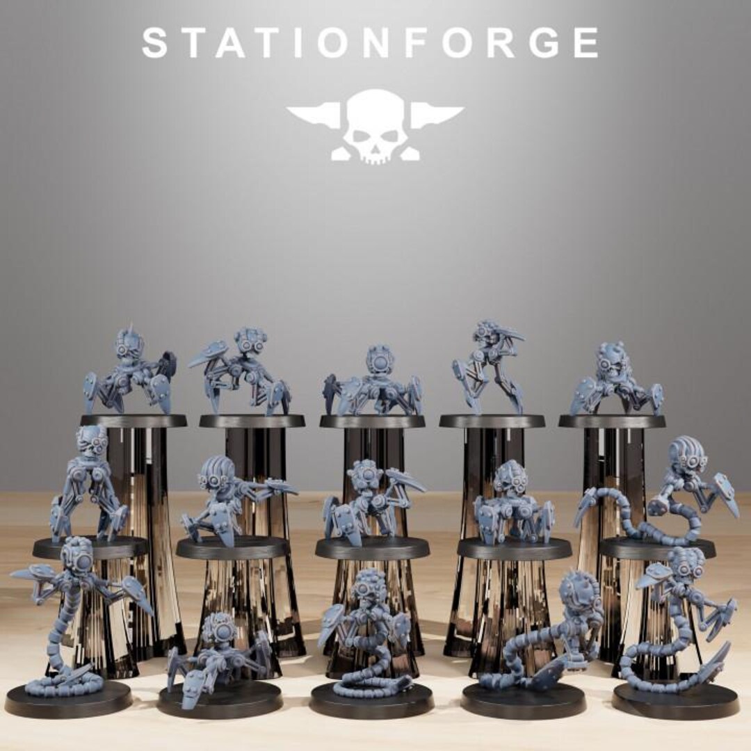SERVO Bots/ SERVO Heads | Station Forge 3d Printed Miniature - Etsy