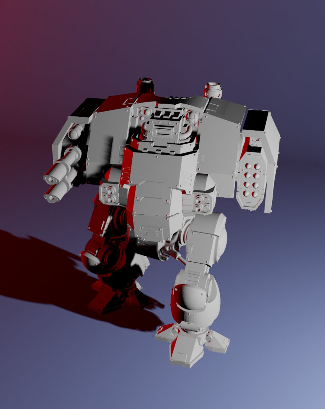 Space Soldier Ballistic Leviathan Dreadnaught Mech Sci-fi 3d Printed ...