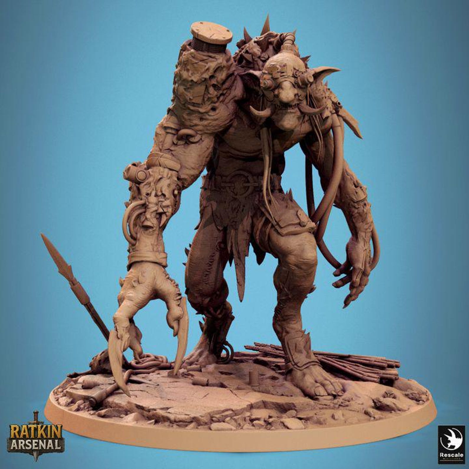 Experiment Blight Troll | Rescale Miniatures 3d Printed - Etsy