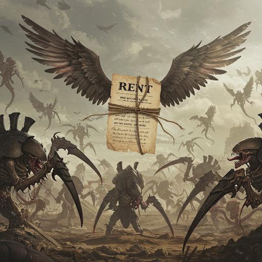 Flying High Tied Rent Alien Space Bug 3d Printed Miniature - Etsy