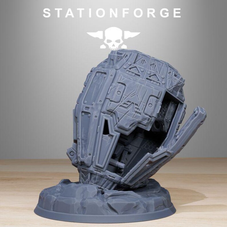 Vaskar Drop Pod | Station Forge 3d Printed Miniature - Etsy