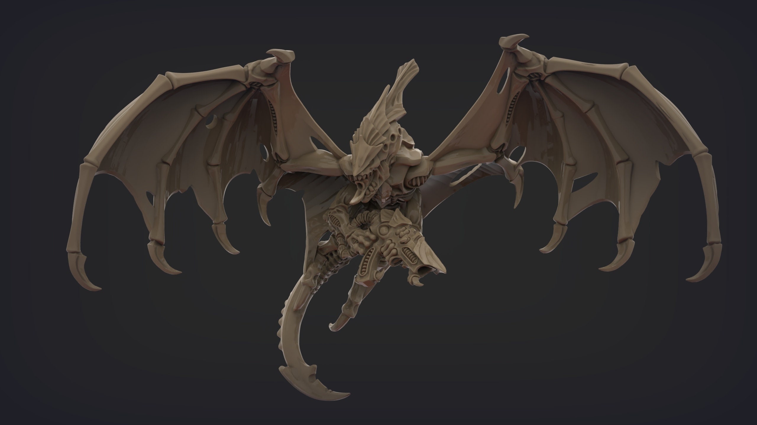 Space Bug Flying Brood Sci-fi Alien 3d Printed X5 NO ASSEMBLY REQUIRED ...