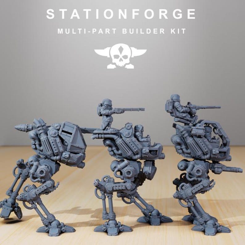 Scavenger Scout Walker | Station Forge 3d Printed Miniature - Etsy