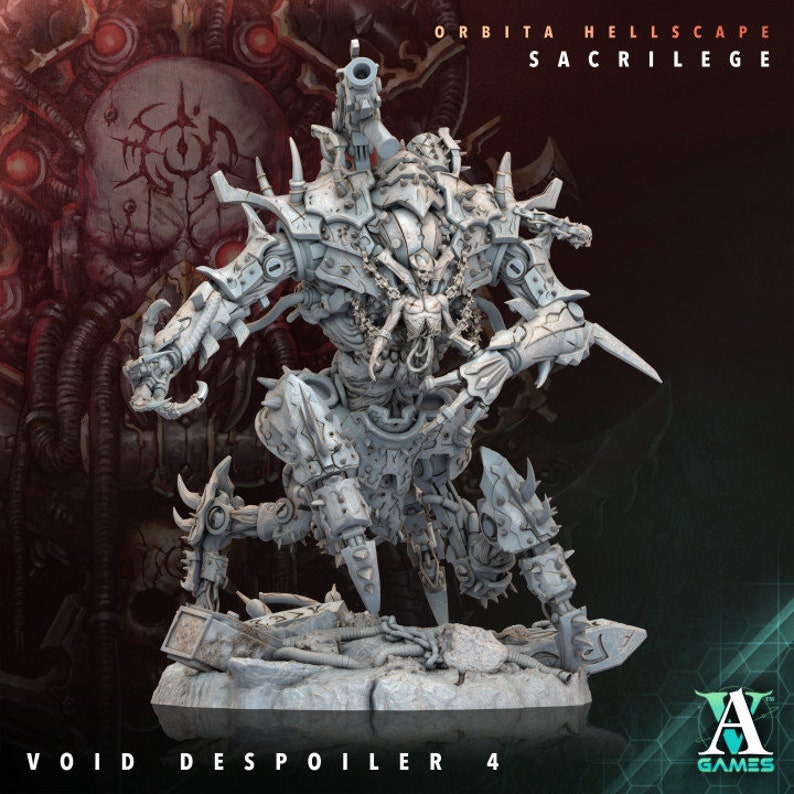 Archvillain Games: Void Despoiler 3d Printed Miniature - Etsy