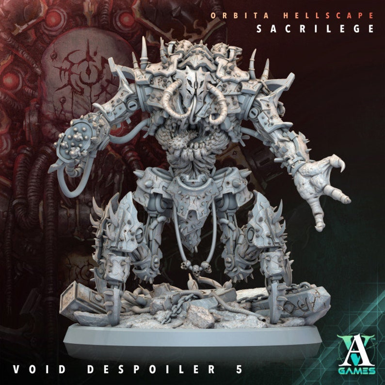Archvillain Games: Void Despoiler 3d Printed Miniature - Etsy