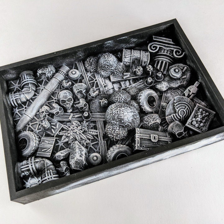 Drybrush Painting Texture Palette 3d Printed - Etsy