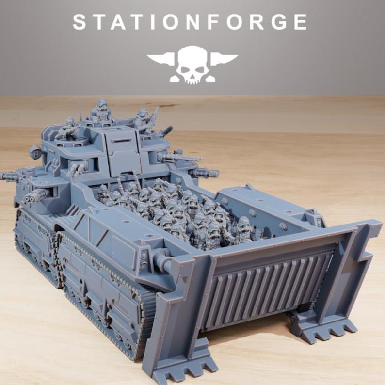 Grimguard Transport Tank | Station Forge 3d Printed Miniature - Etsy