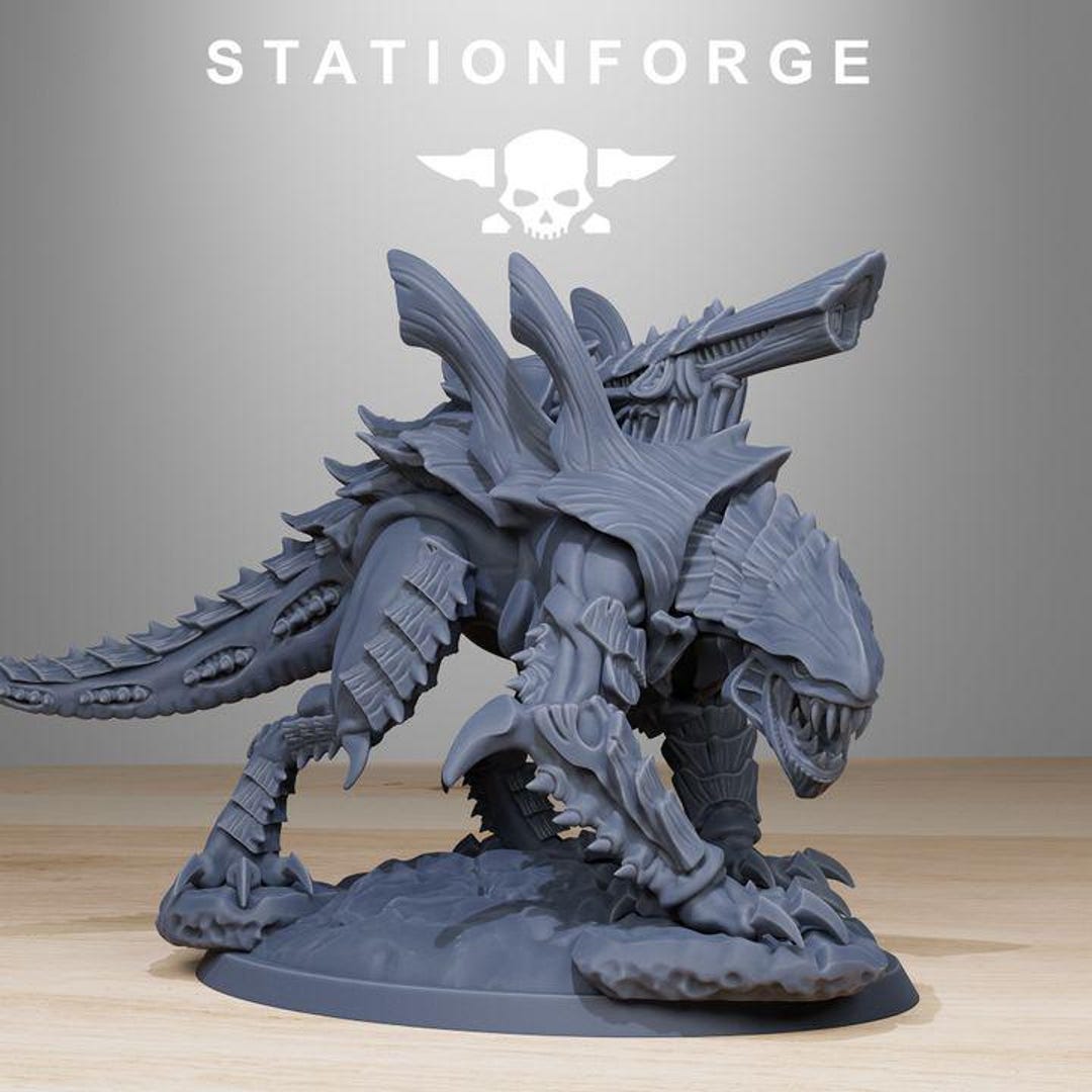 Xenarid Predator | Station Forge 3d Printed Miniature - Etsy