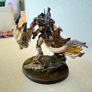 Painted Tyranid Flying Tyrant Leviathan Space Bug Overlord 3d Printed ...