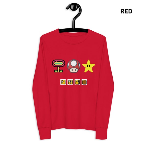 Long Sleeve Mario Shirt - Etsy
