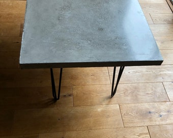 Minimalist Smooth Concrete Coffee Table/ Modern Concrete - Etsy