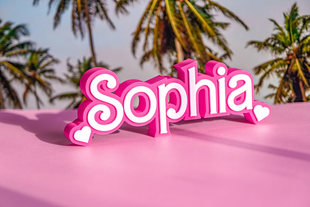 Personalized Doll Name Sign, Custom Name Plate, Girl Room Decor, Gift ...