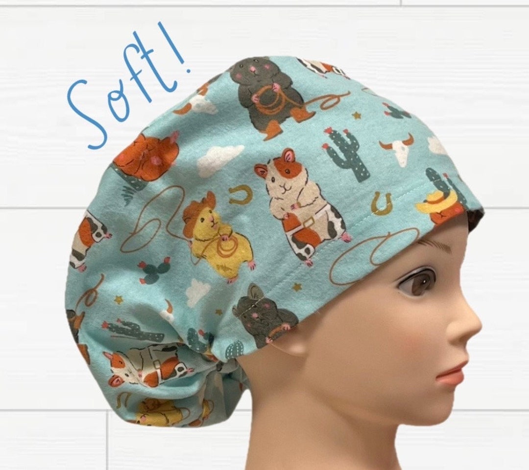 Cowboy Hamsters, Western SOFT Euro Scrub Cap, Scrub Caps for Women ...