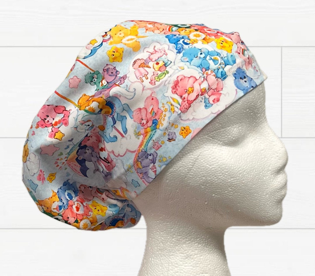80s Bears, Vintage Euro Scrub Caps for Women, Cute Surgical Cap, Scrub ...