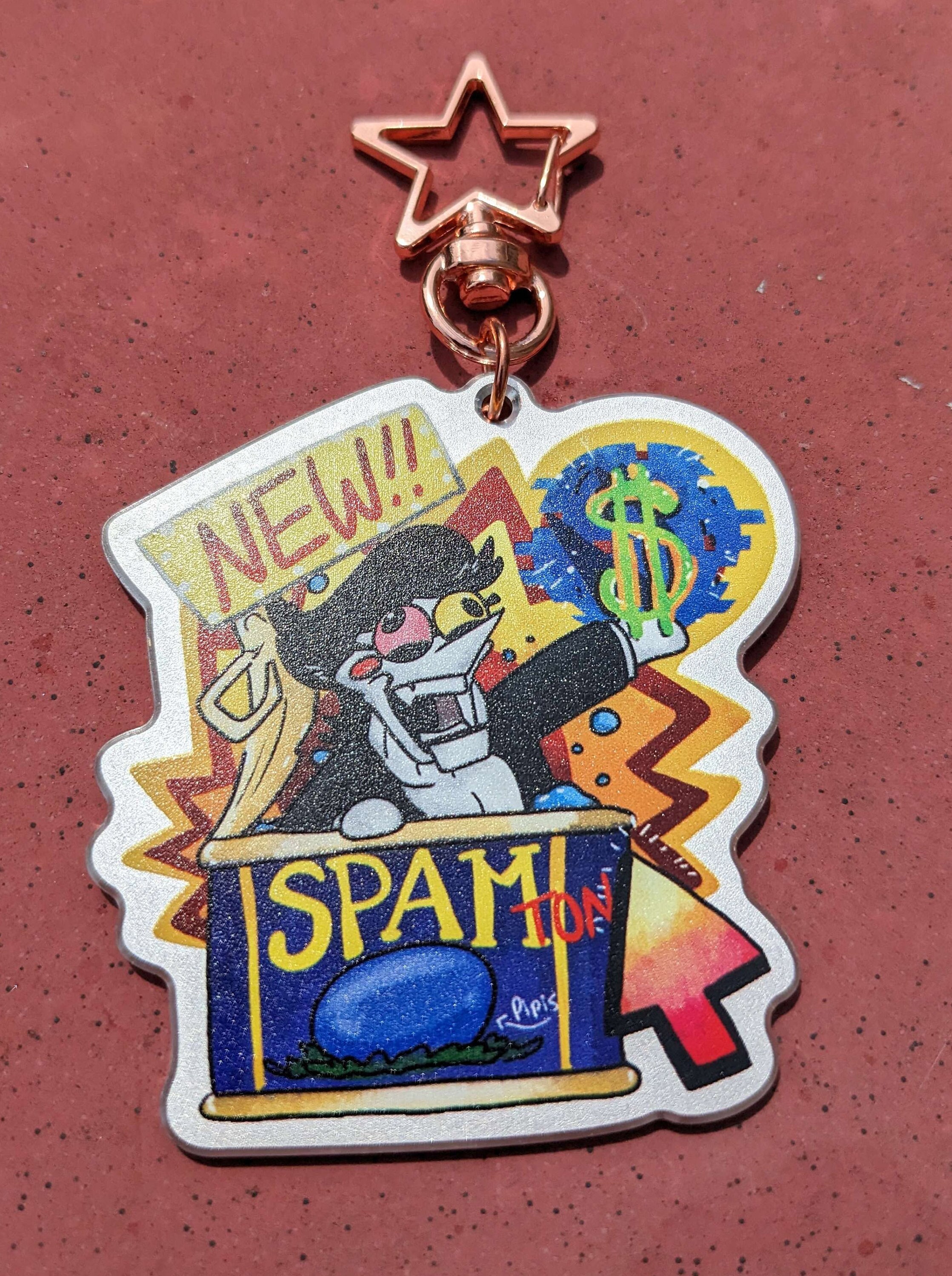 Spamton in a Canton Keychain - Etsy