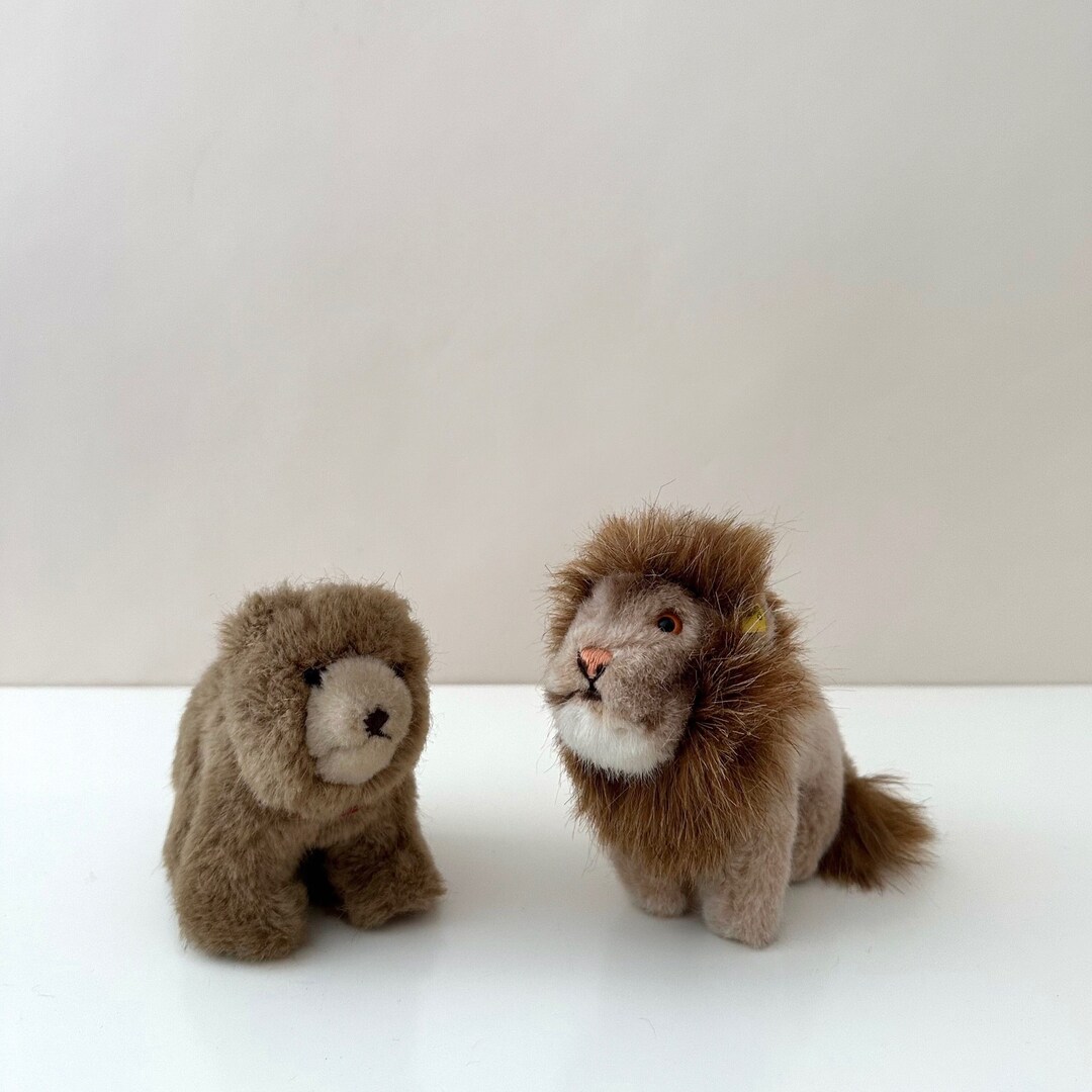 Steiff Löwe Leo, Steiff Bär Browny, Vintage Plüschtier, Stofftier - Etsy