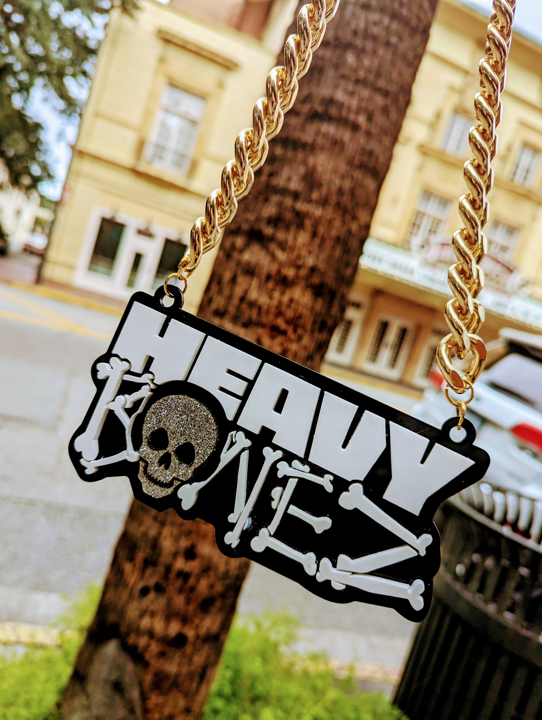Custom Big Pendant Chain Custom Turnover Chain Etsy