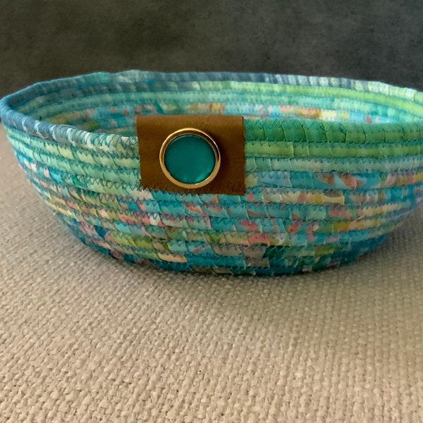 Fabric Wrapped Rope Baskets - Etsy