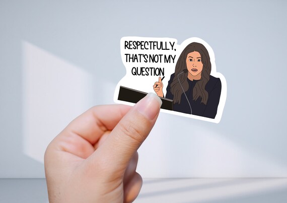 Respectfully Thats Not My Question Sticker Justice for - Etsy