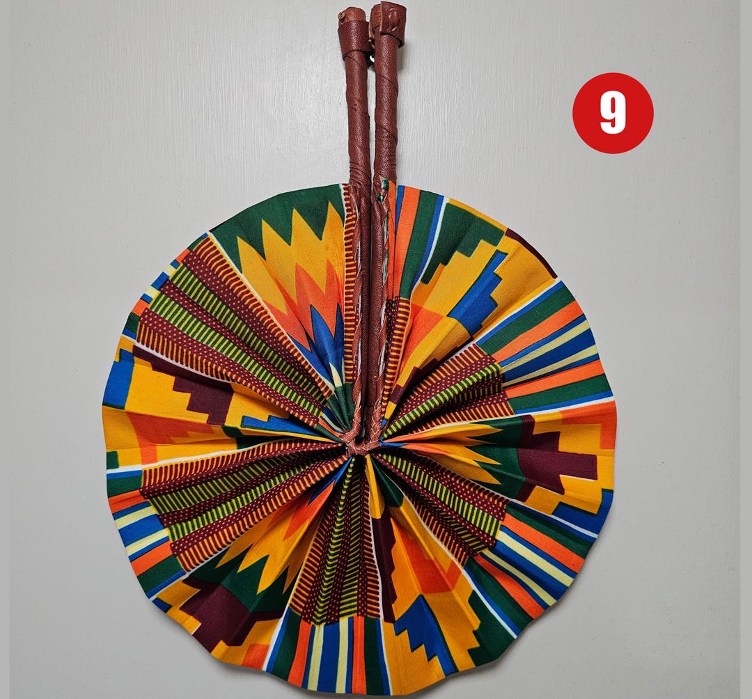 Foldable Ankara Fan 9, Kente Fan, Folding Fan, African Print Fabric ...