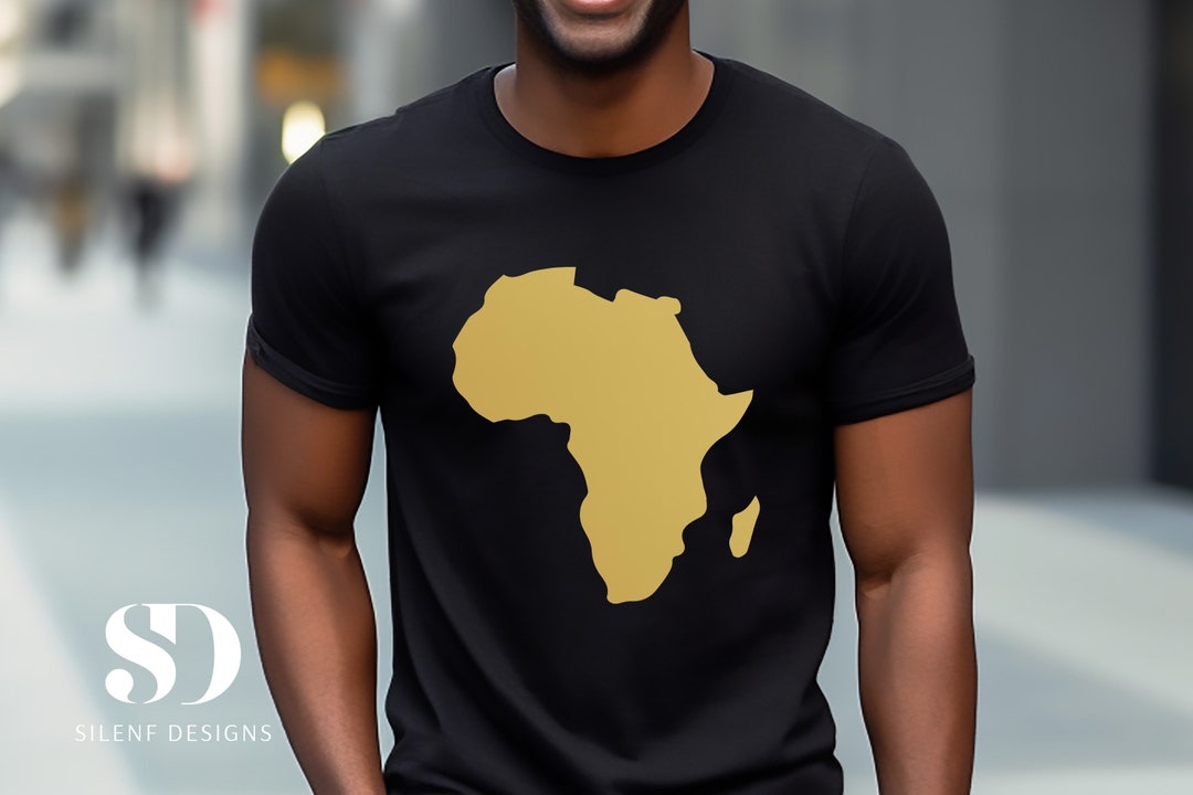 Map of Africa T-shirt (UNISEX) - Etsy