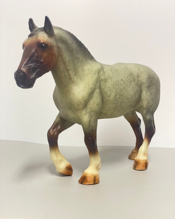 RARE Breyer Blue Roan Percheron sebastian. - Etsy