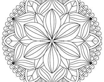 6-point Mandala SVG and PNG File for Cricut KDP - Etsy