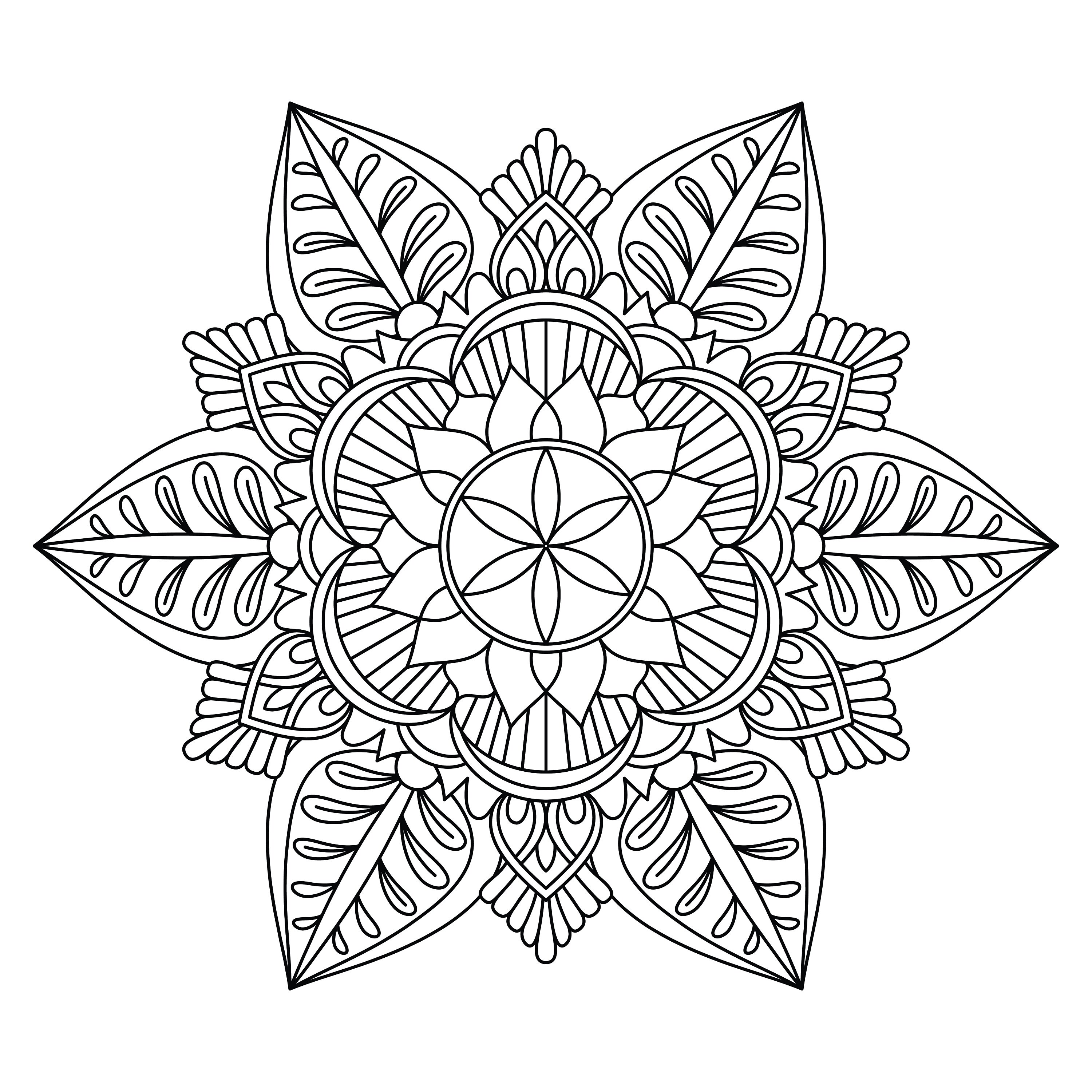 6-point Mandala SVG and PNG File for Cricut, KDP, Print-on-demand - Etsy