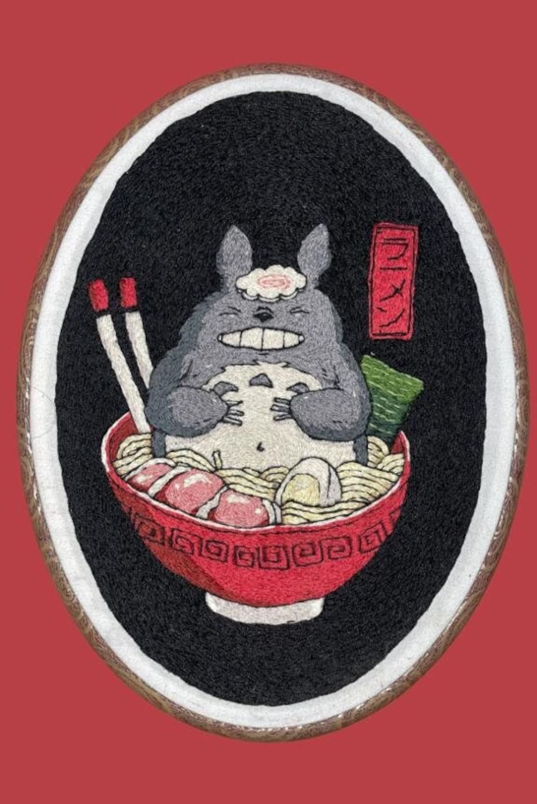 Totoro Ramen Embroidery Studio Ghibli - Etsy