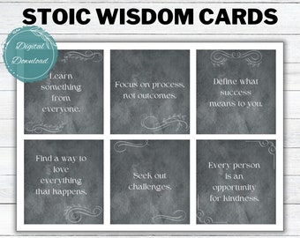 Affirmation Cards, Positive Thoughts Card Deck, Vision Board Printables ...