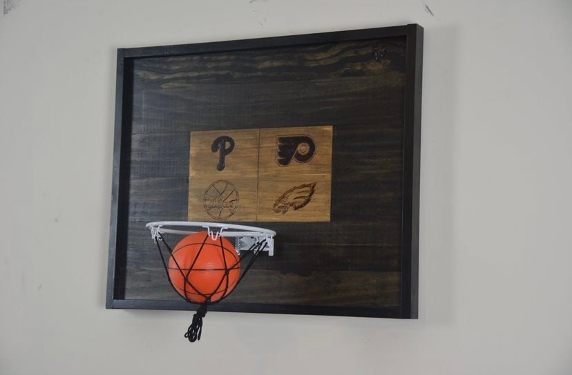 Handcrafted Mini Basketball Hoop - Etsy