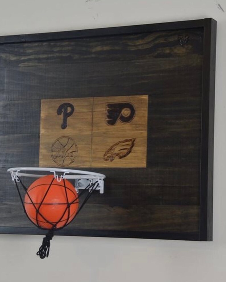 Handcrafted Mini Basketball Hoop - Etsy