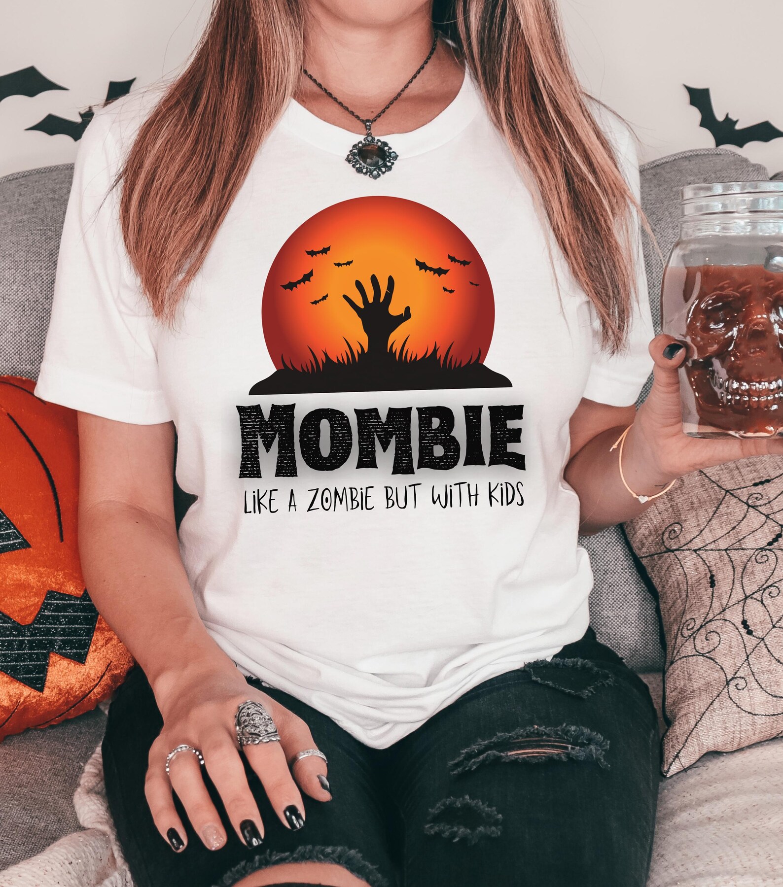 Mombie, Halloween Shirt for Moms: Like a Zombie, but With Kids ...