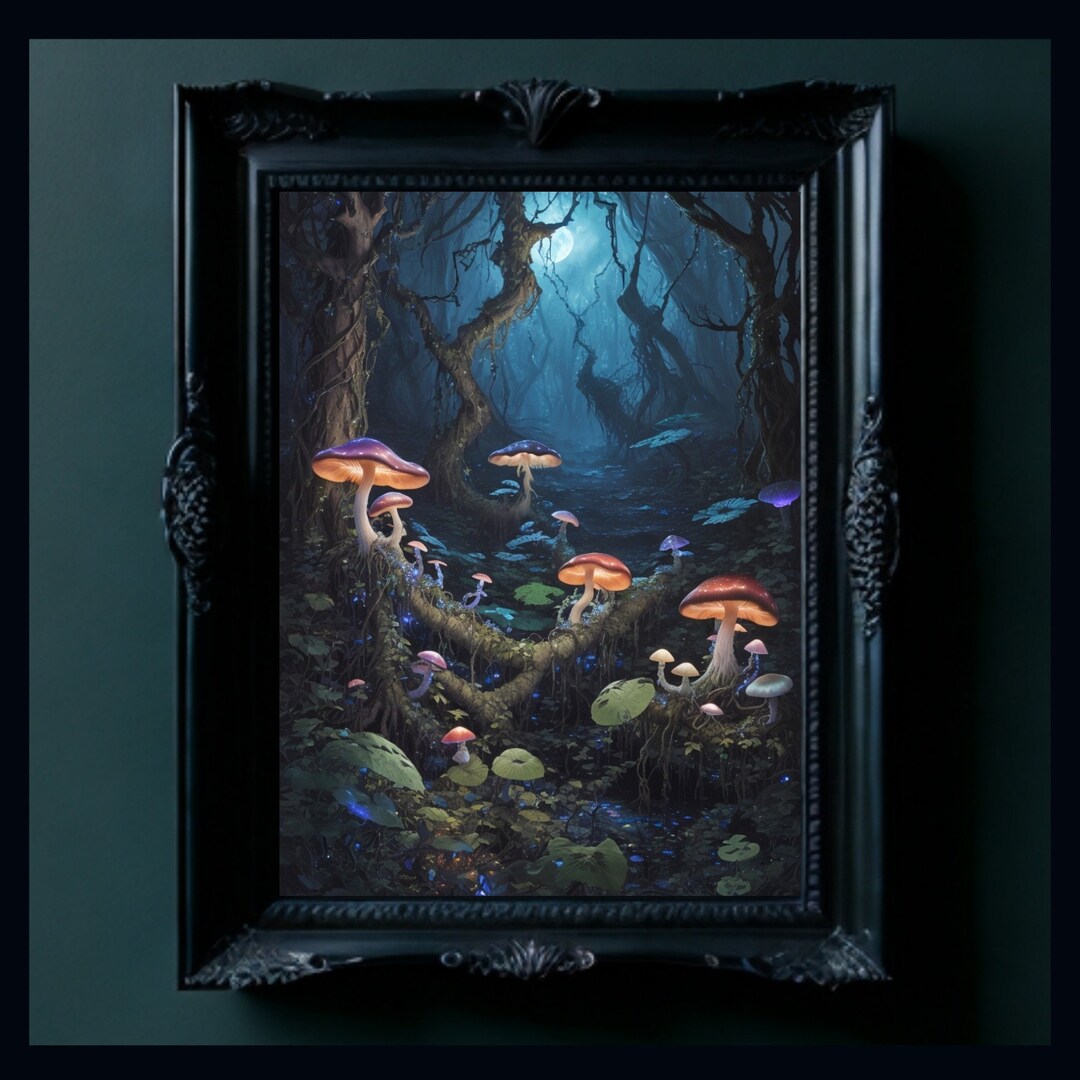 Poster of Oil Painting Dark Gothic of Goth Spooky Fantasy - Etsy