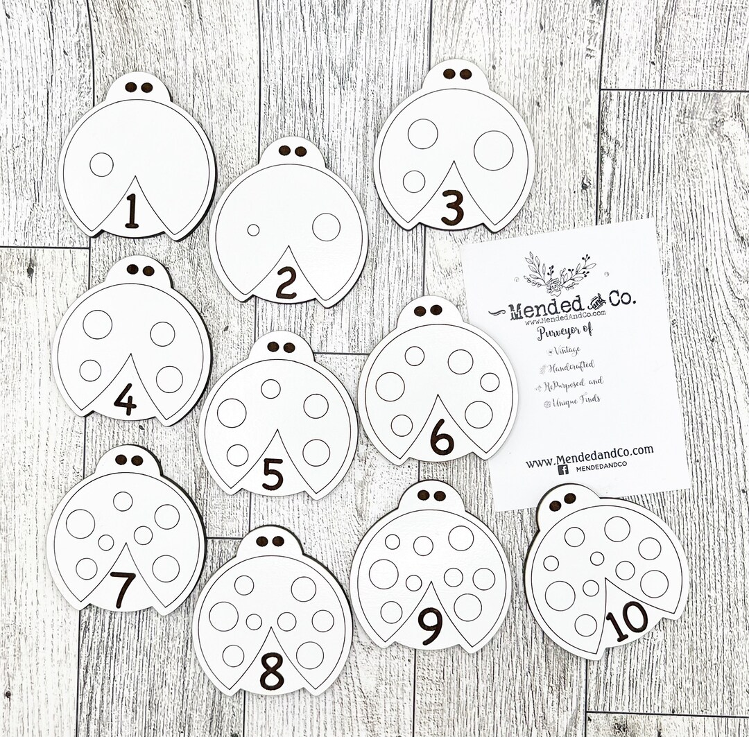 SVG File for Counting Ladybugs for Whiteboard - Classroom Activity ...