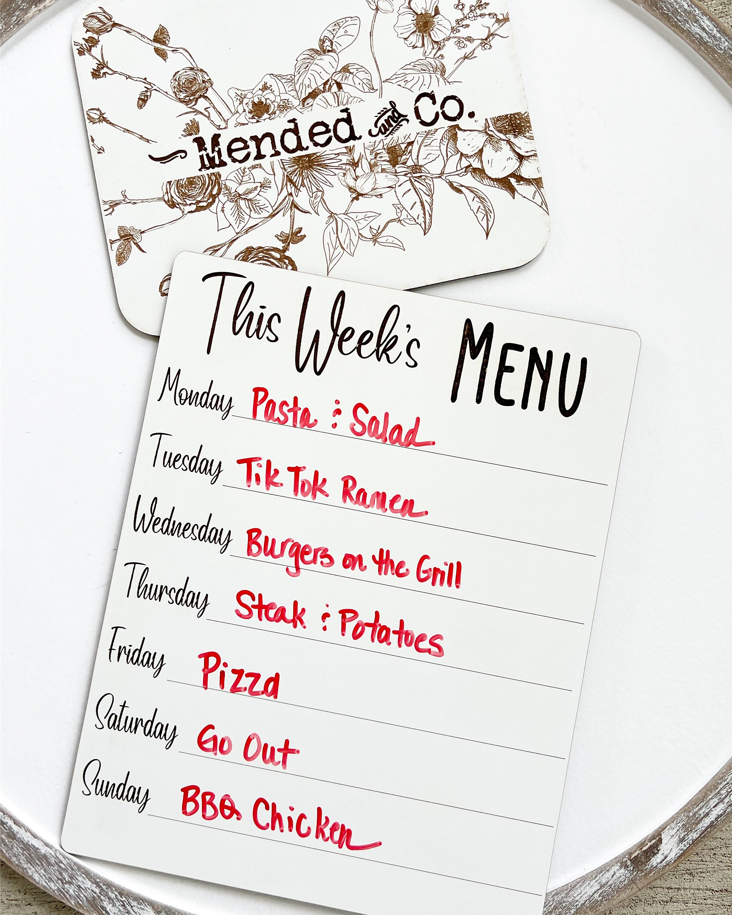 Menu Board This Week's Menu SVG File Only - Etsy