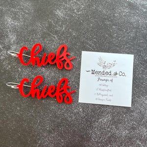 Kansas City Football Script Earrings - SVG Digital File Only ...