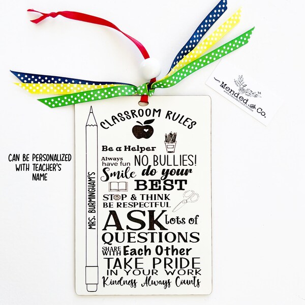 Classroom Rules Sign - Etsy