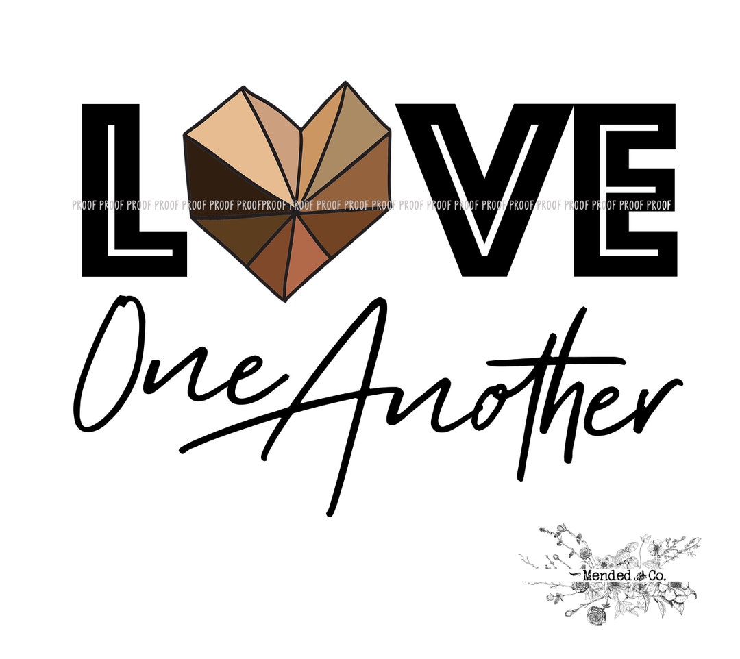Love One Another Heart PNG File for Sublimation Digital File Only - Etsy