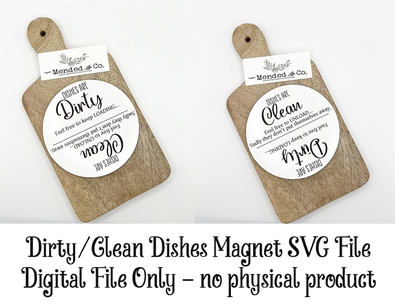 Dishes Are Dirty/clean SVG File Dishwasher Magnet File - Etsy Hong Kong