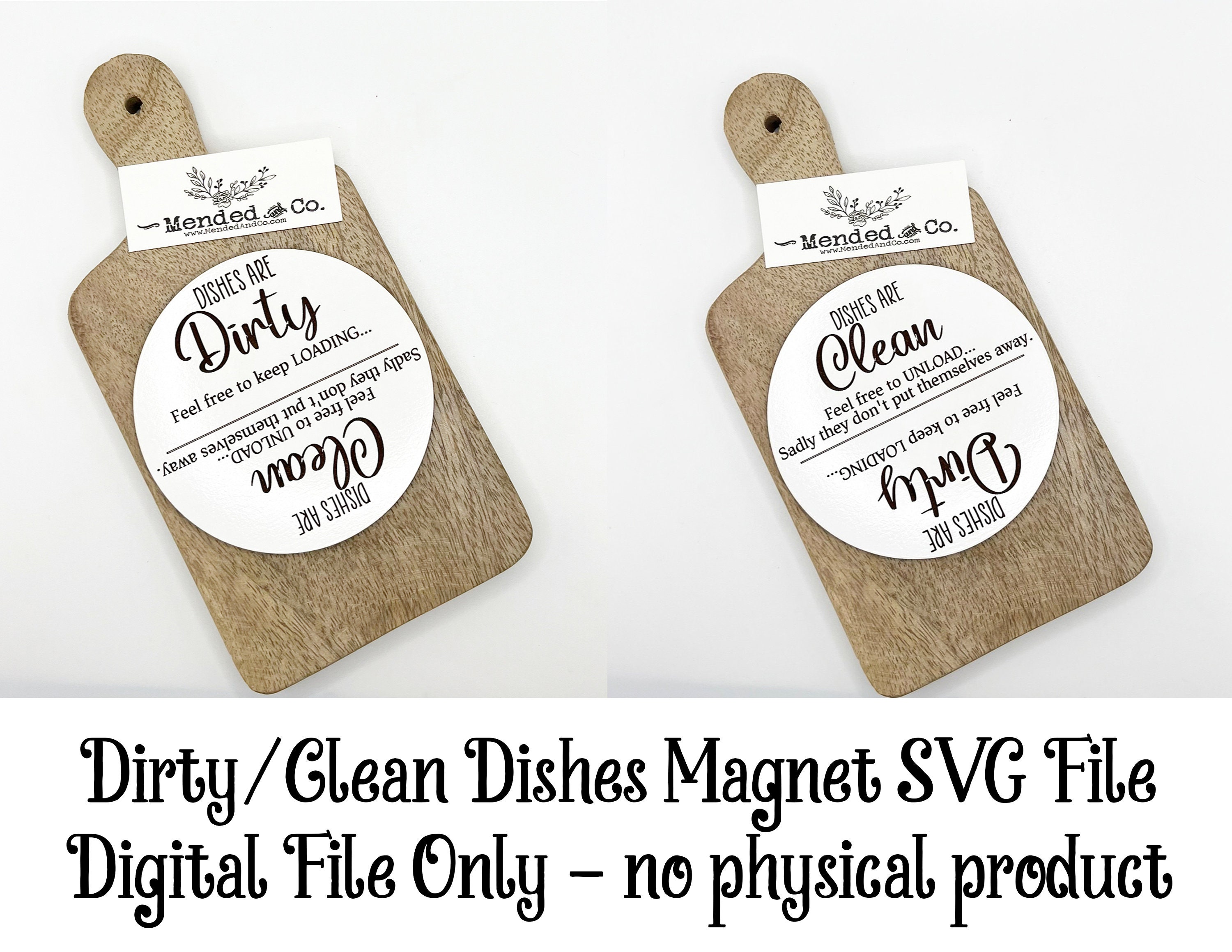 Dishes Are Dirty/clean SVG File Dishwasher Magnet File - Etsy Hong Kong