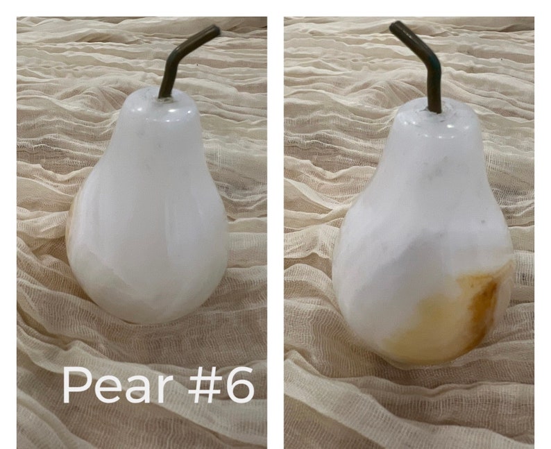 Stone Pear, Vintage Marbled Onyx Pear, Natural Onyx Pear, Fruit From ...
