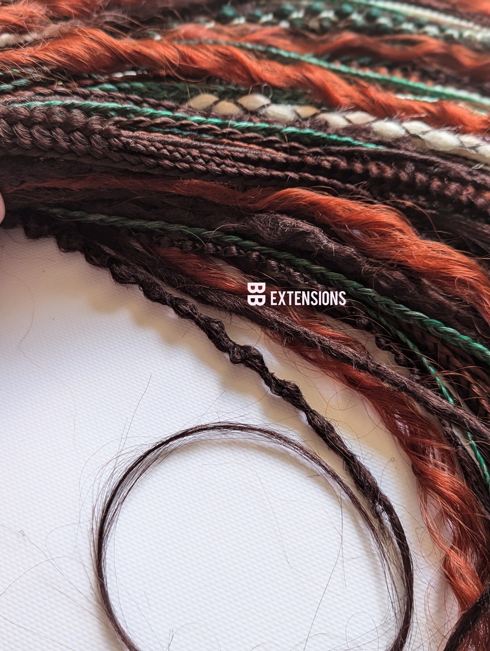 DE Crochet Textured Dreads Set of Thin Synthetic Dreadlocks Hair ...