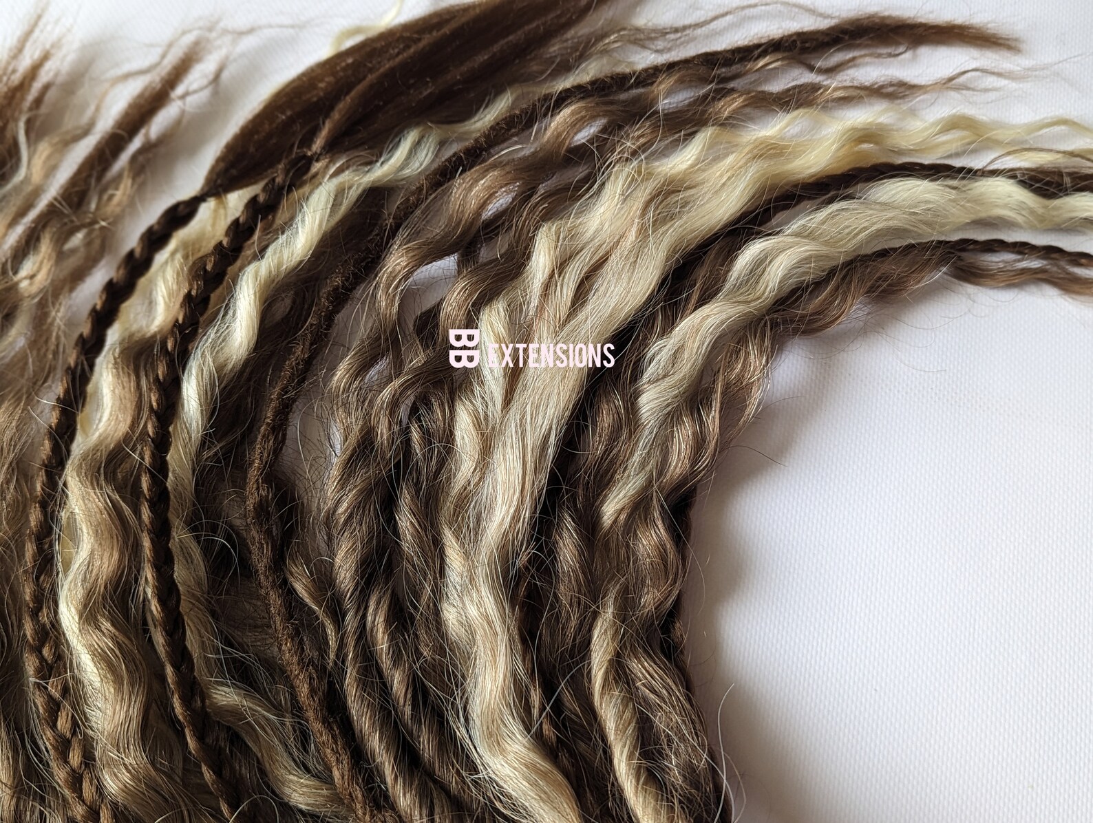 DE Crochet Blonde Dreads Braids Waves Set Synthetic Dreadlocks Hair ...
