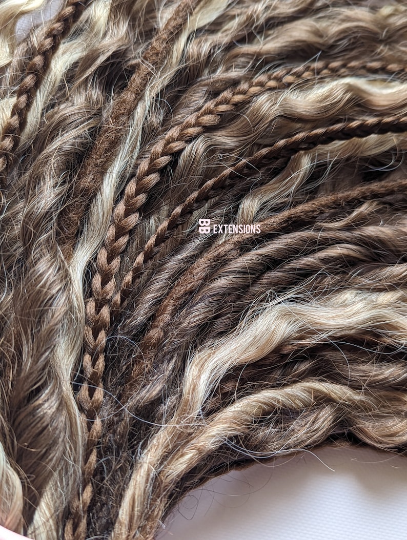 DE Crochet Blonde Dreads Braids Waves Set Synthetic Dreadlocks Hair ...