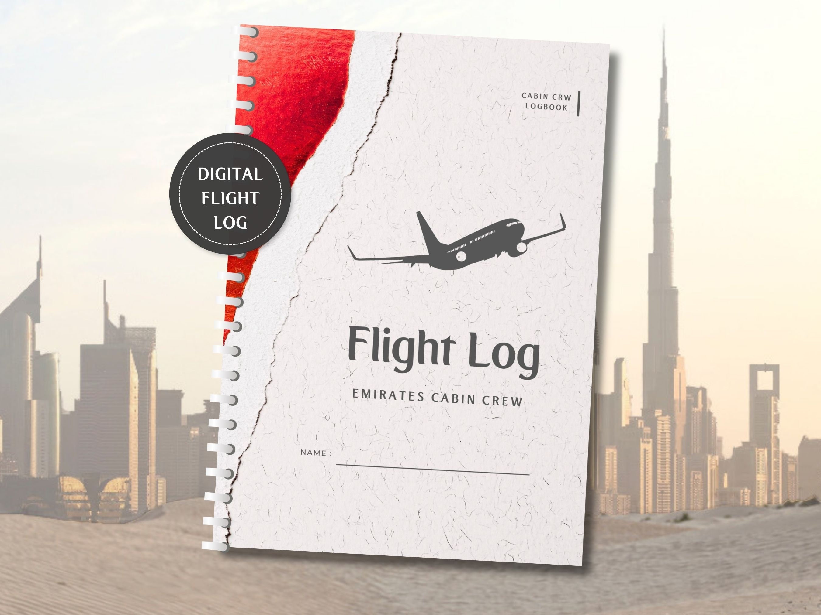 Digital Flight Attendant Log Book Layover Planner Emirates Cabin Crew ...