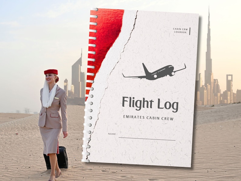 Digital Flight Attendant Log Book Layover Planner Emirates Cabin Crew ...